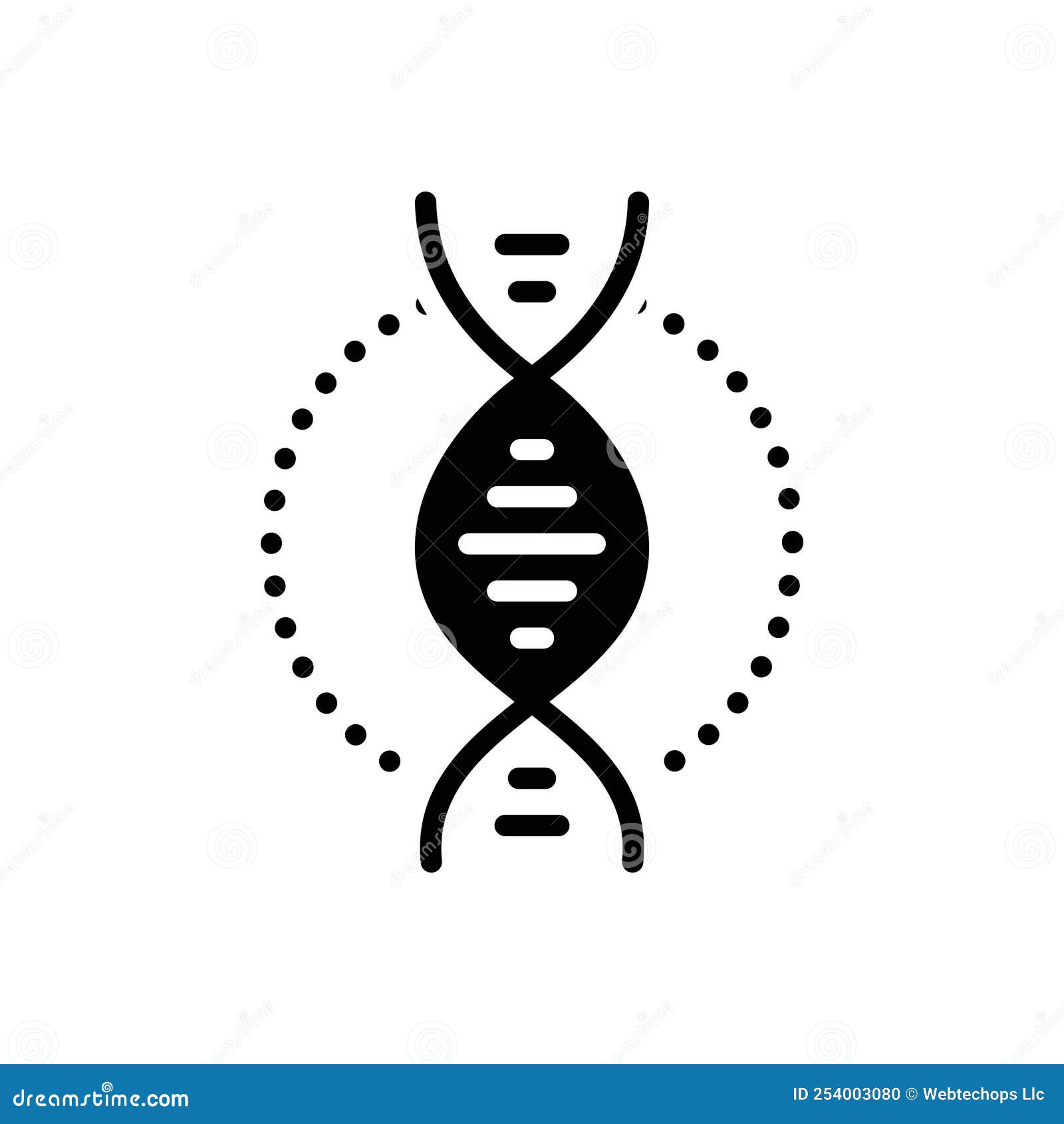 Black Solid Icon for Genetic, Historical and Hereditary Stock ...