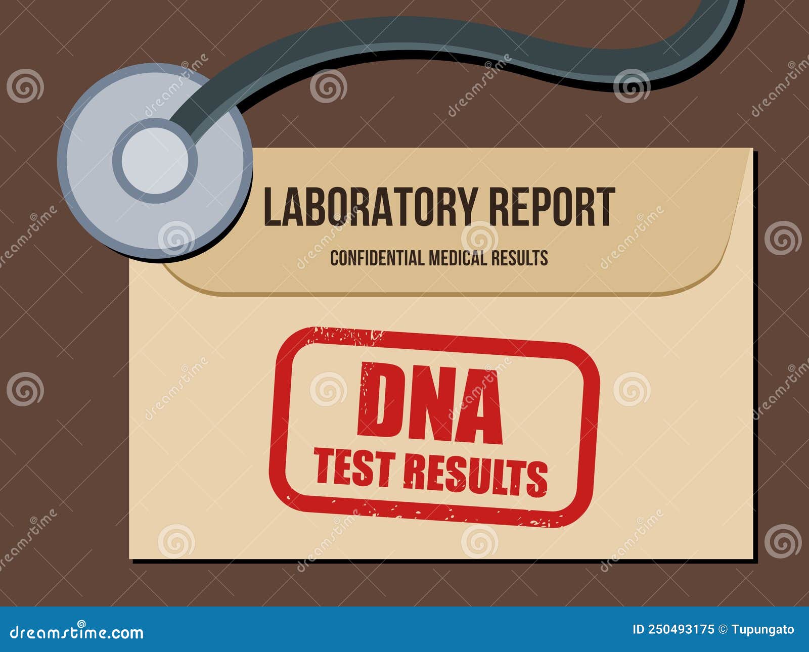 Genetic Laboratory DNA Testing Report Stock Vector - Illustration of ...