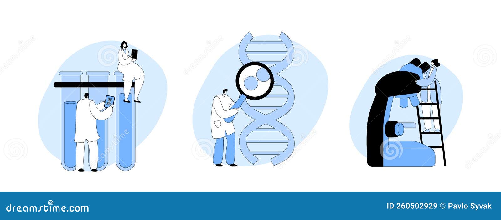 Genetic Laboratory Staff Using Medicine Technologies for Work with Dna ...