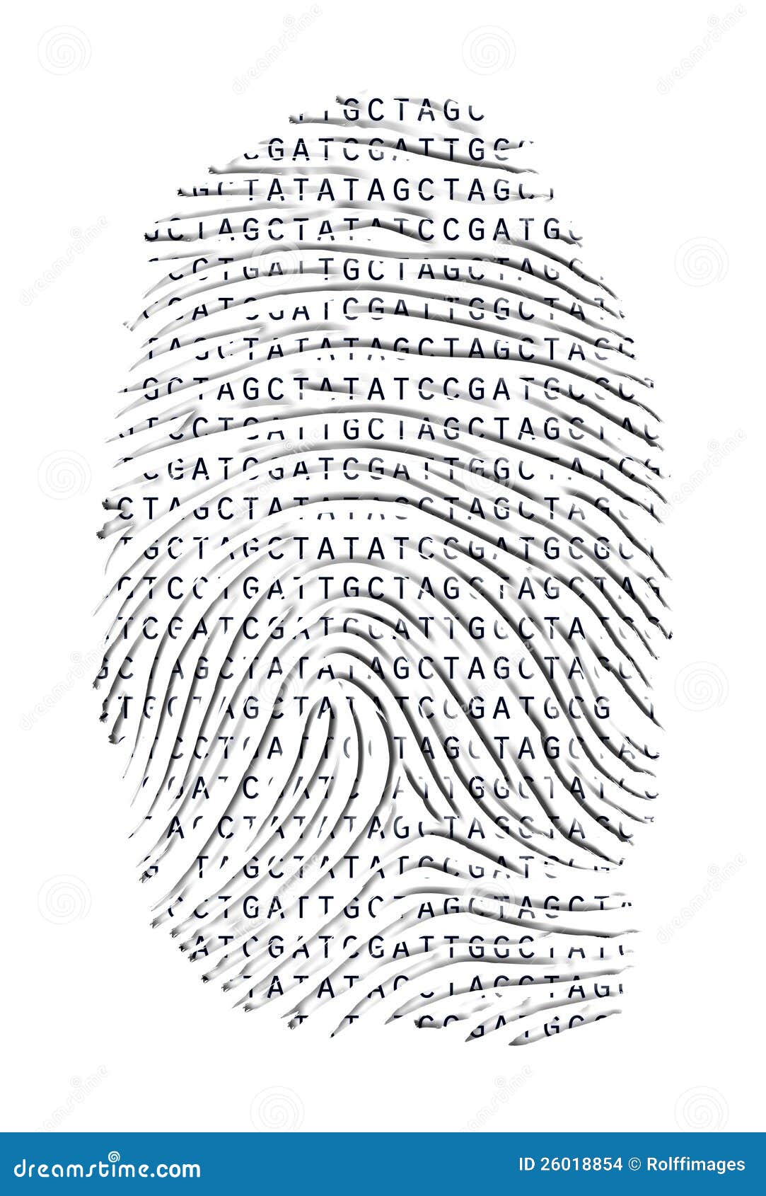 Genetic Letter Finger Print Stock Illustration - Illustration of ...