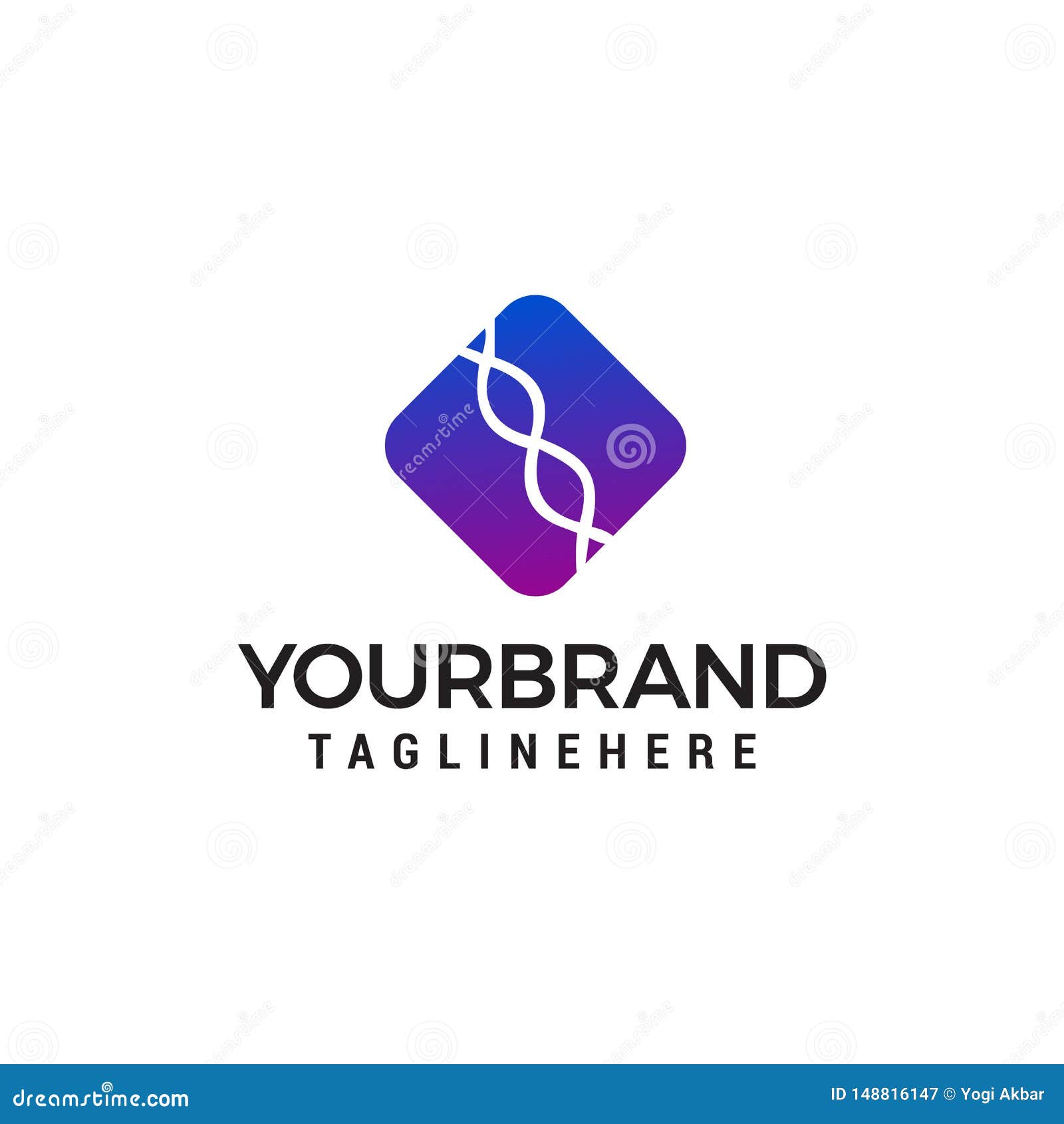 Genetic Logo Design Concept Template Stock Vector - Illustration of ...
