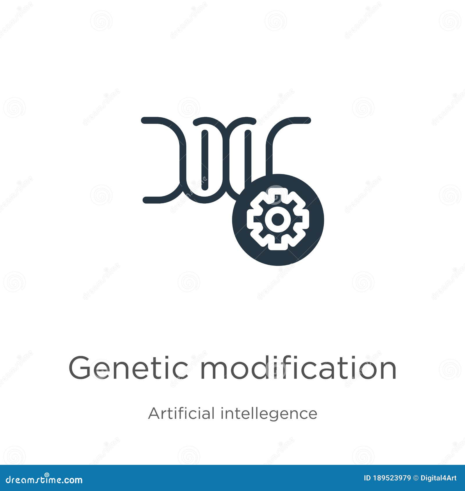 Genetic Modification Icon Vector. Trendy Flat Genetic Modification Icon ...