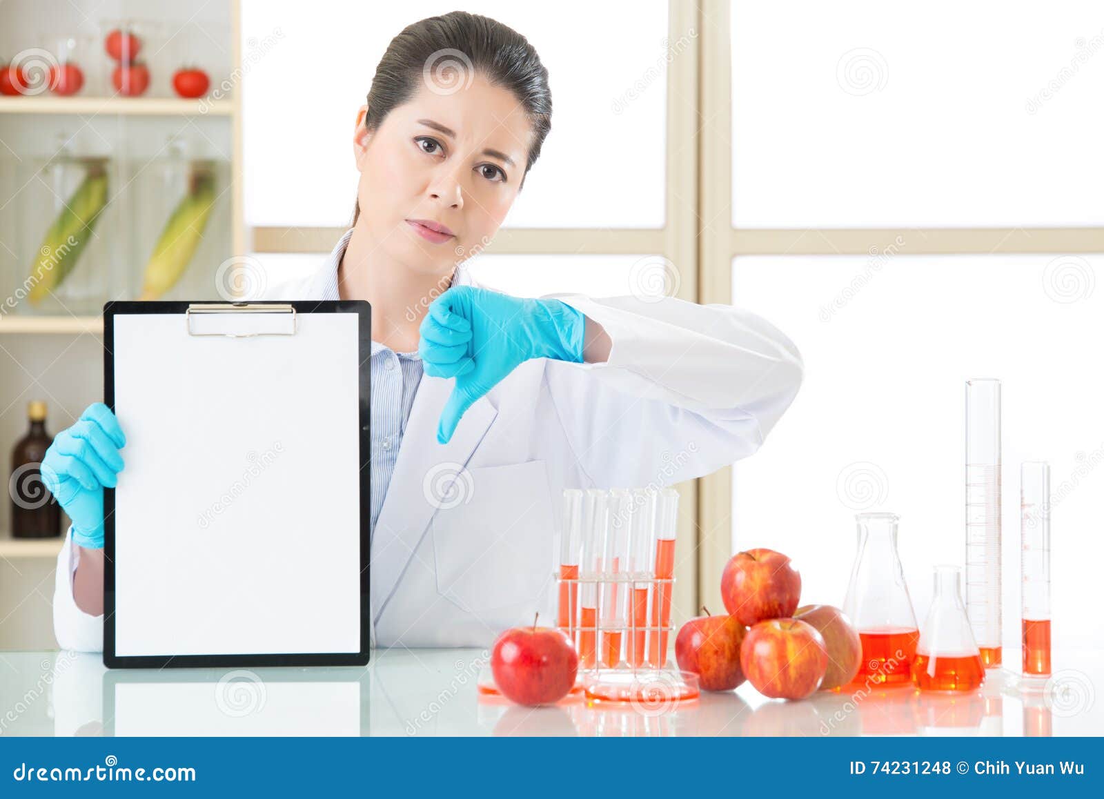 Genetic Modification Test Result are Bad Stock Photo - Image of ...