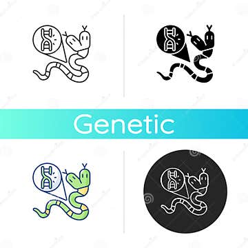 Genetic mutation icon stock vector. Illustration of animal - 208079254