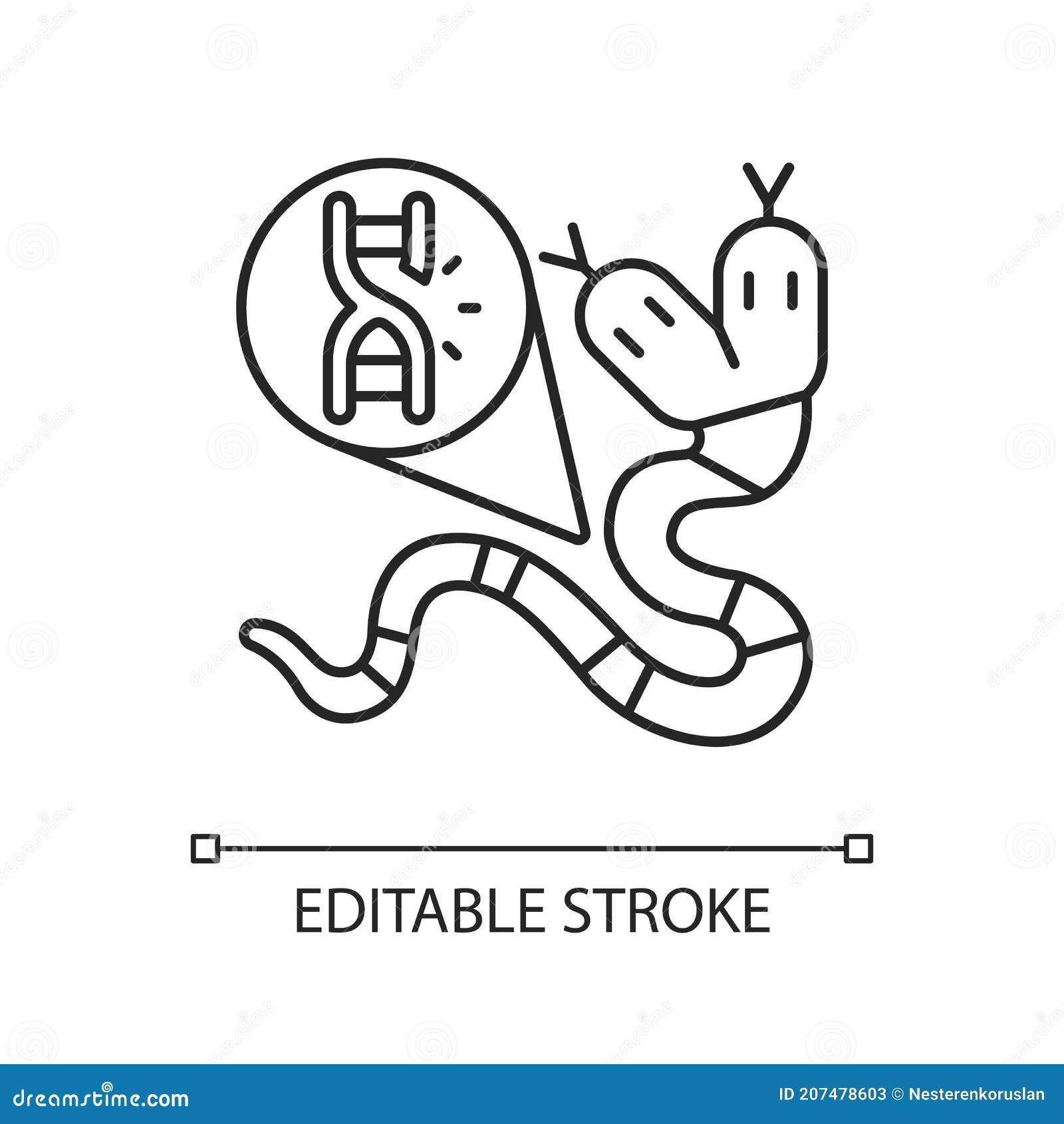 Genetic Mutation, Conceptual 3D Illustration. Double Stranded DNA With ...