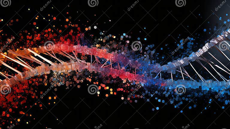 Genetic Mutation Simulation Stock Illustration - Illustration of ...