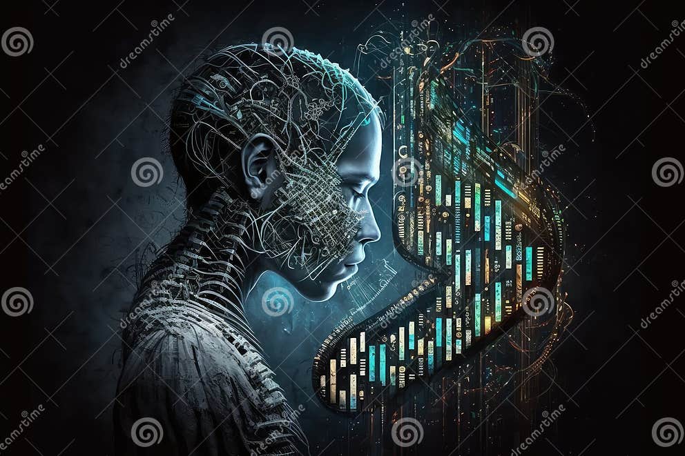 Genetic Programmer, Creating New Program by Combining and Modifying Existing Programs Stock ...