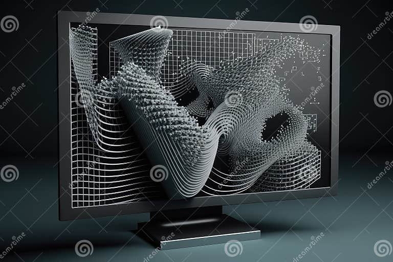 Genetic Programming Algorithm Creating Series Of Lines And Shapes On