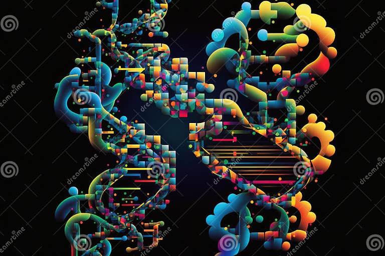 Genetic Programming Algorithm Generating Unique Solutions for Complex Problem Stock Illustration ...