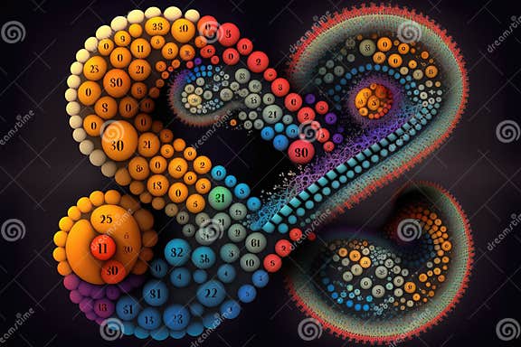 Genetic Programming System, Generating Solutions To Complex Math Problem Stock Illustration ...