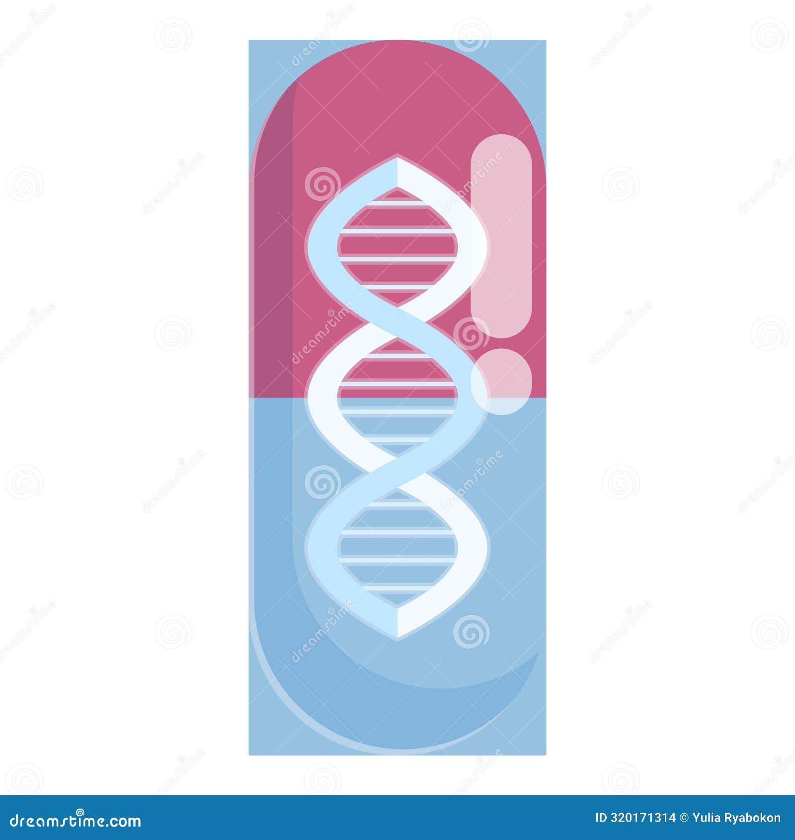 Genetic Research Concept with Dna Helix and Exclamation Mark Stock ...