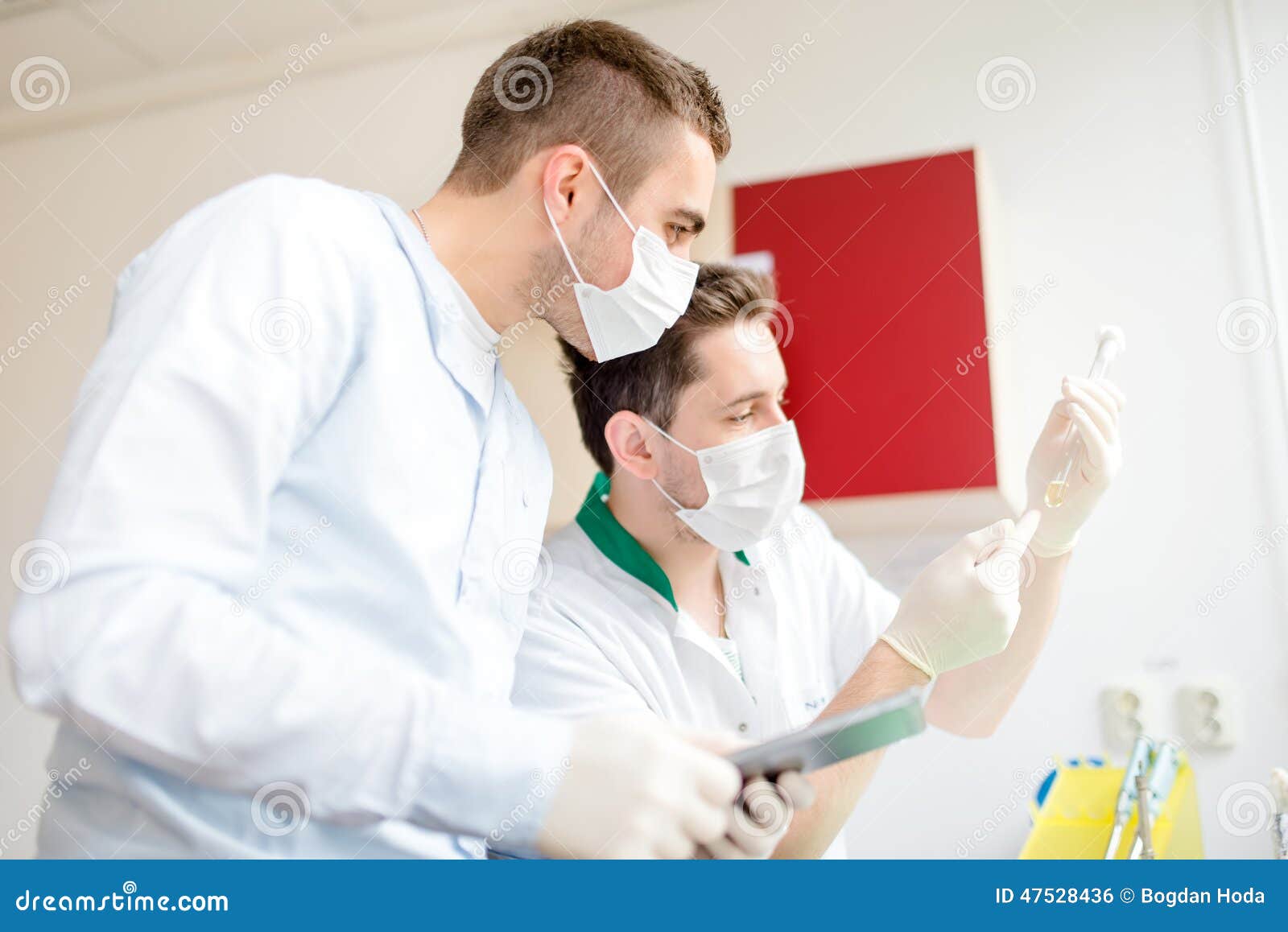 Genetic Scientists Analyzing Liquid Samples in Special Laboratory Stock ...