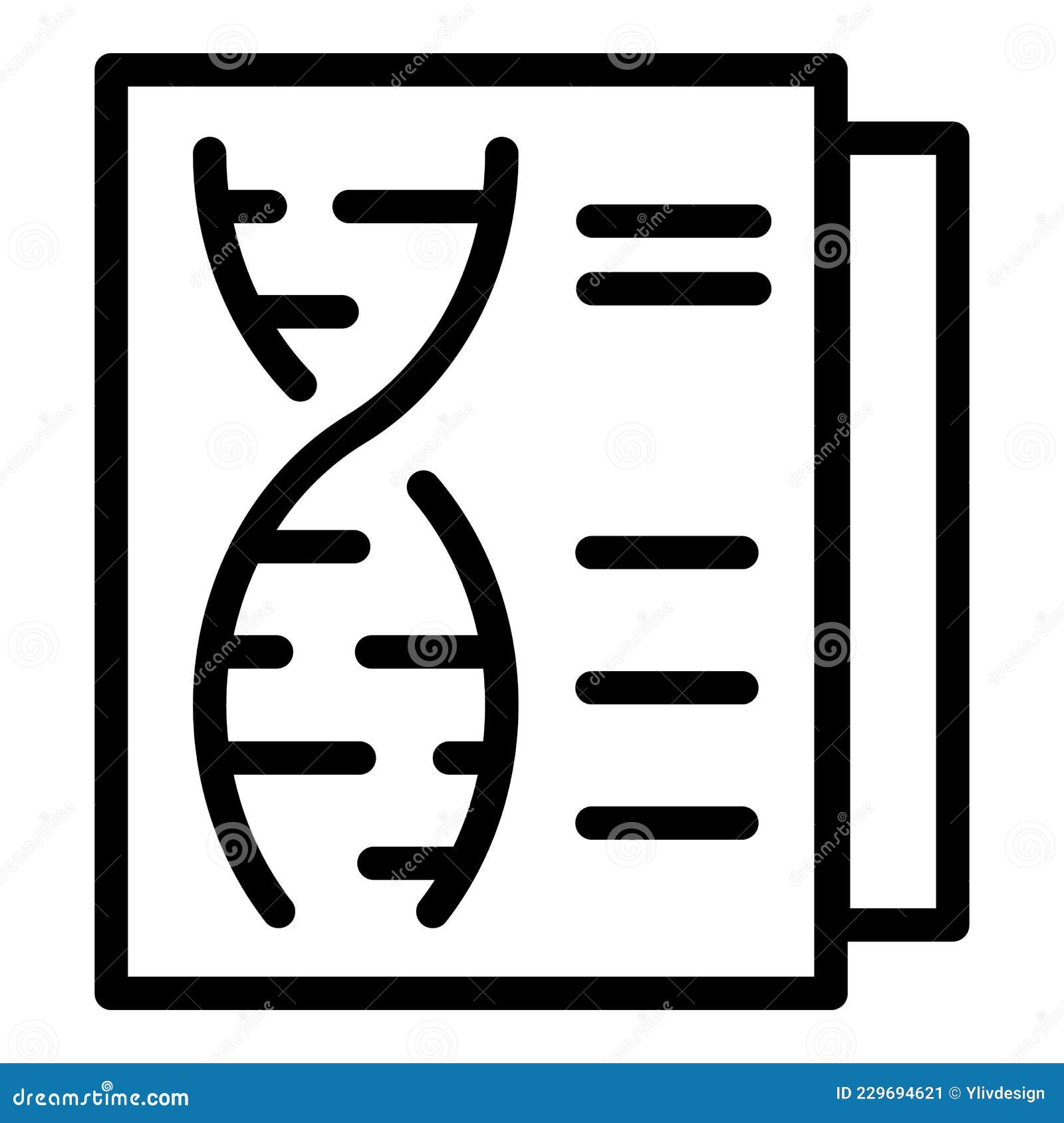 Genetic Testing Icon Outline Vector. Dna Test Stock Vector ...