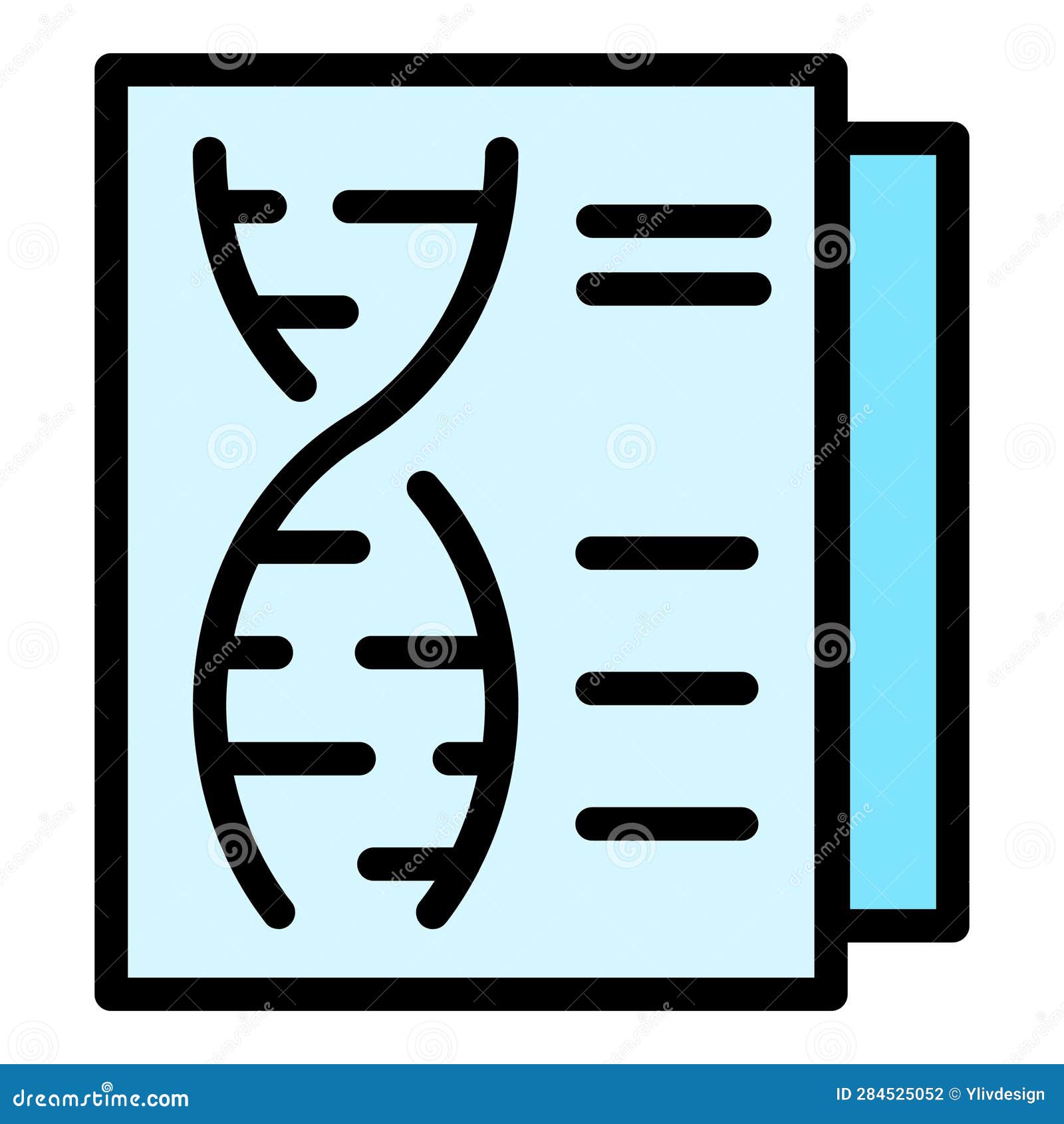 Genetic Testing Icon Vector Flat Stock Vector - Illustration of genetic ...