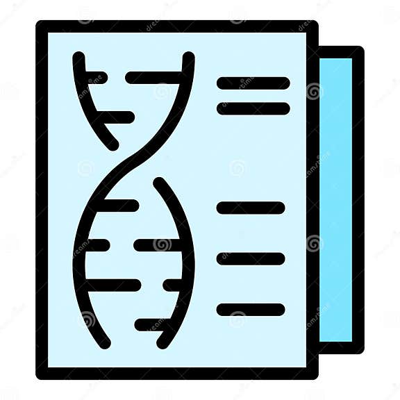 Genetic Testing Icon Vector Flat Stock Vector - Illustration of genetic ...