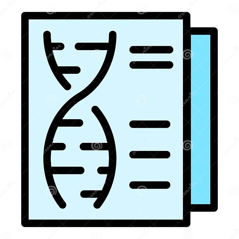 Genetic Testing Icon Vector Flat Stock Vector - Illustration of genetic ...