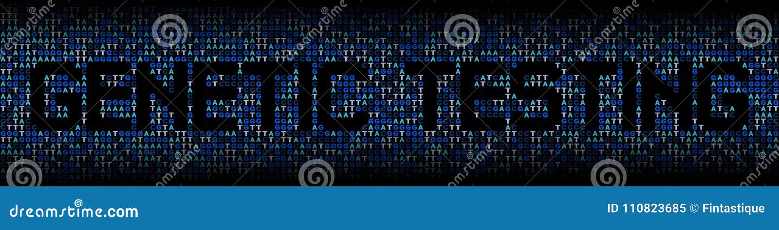 Genetic Testing Text on DNA Genetic Code Background Illustration Stock ...