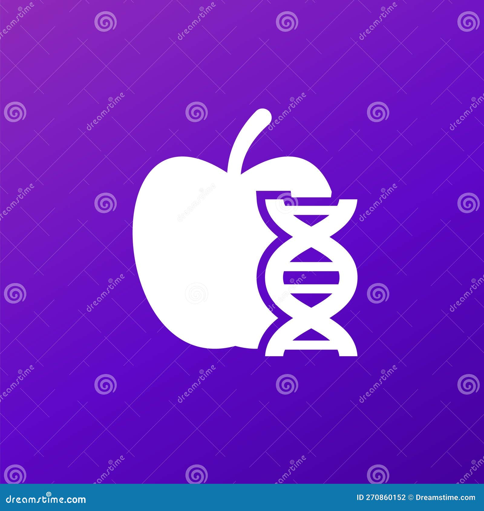 Genetically Modified Apple Icon, Vector Design Stock Vector ...
