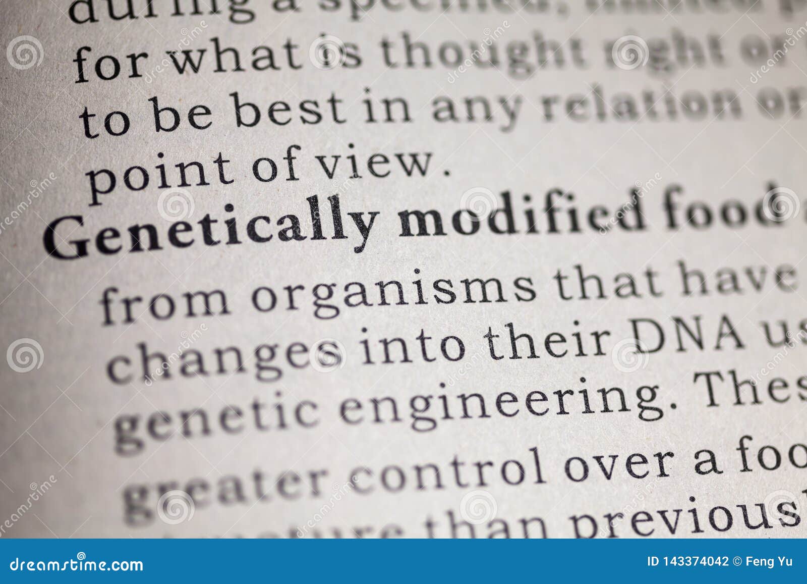 Genetically modified food stock photo. Image of dictionary - 143374042