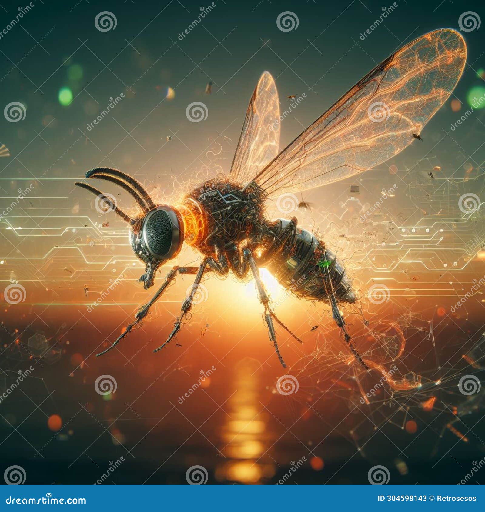 Genetically Modified Macro Closeup of Nano Robot Engineered Weapon ...