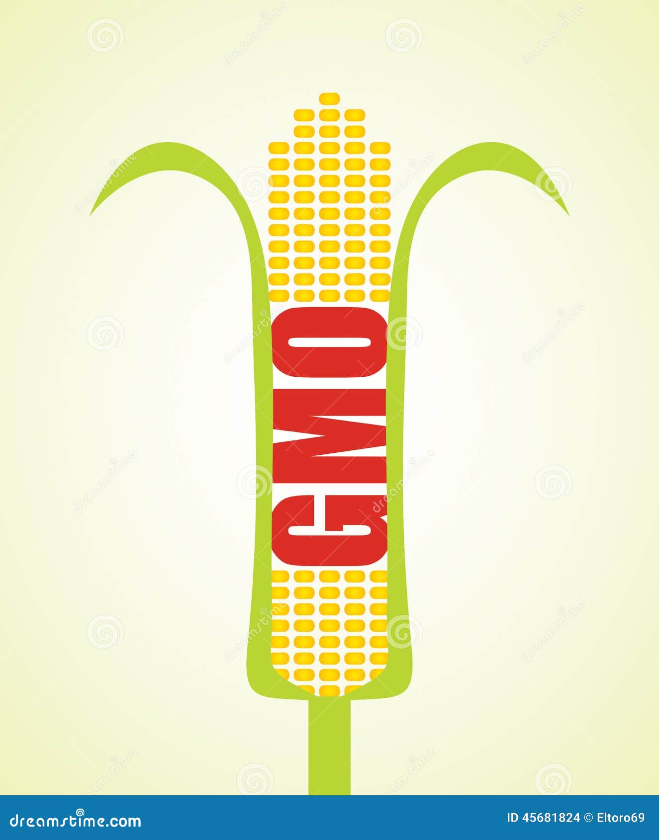 Genetically modified maize stock vector. Illustration of guarantee ...
