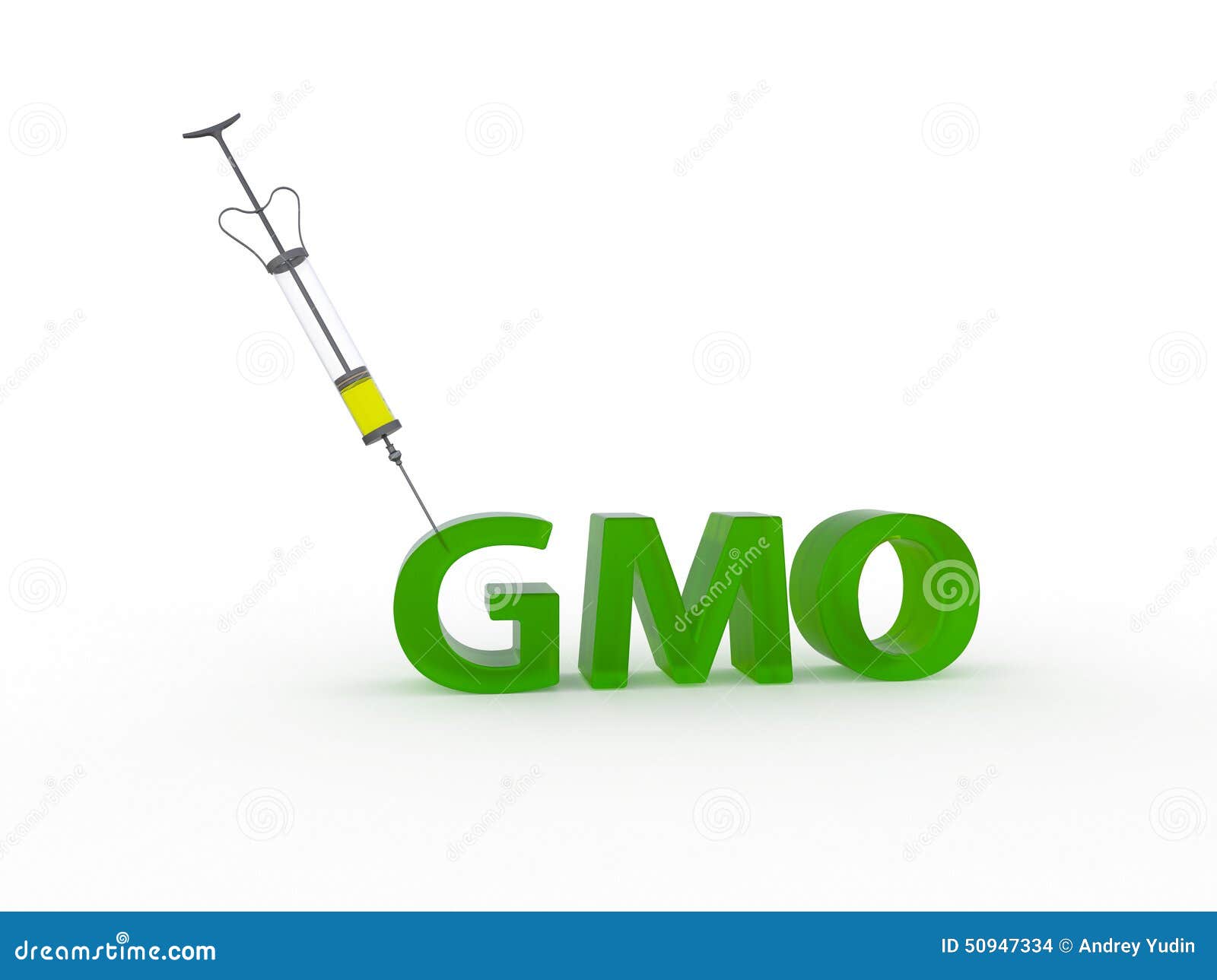 Genetically Modified Organisms GMO Left 3d Stock Illustration ...