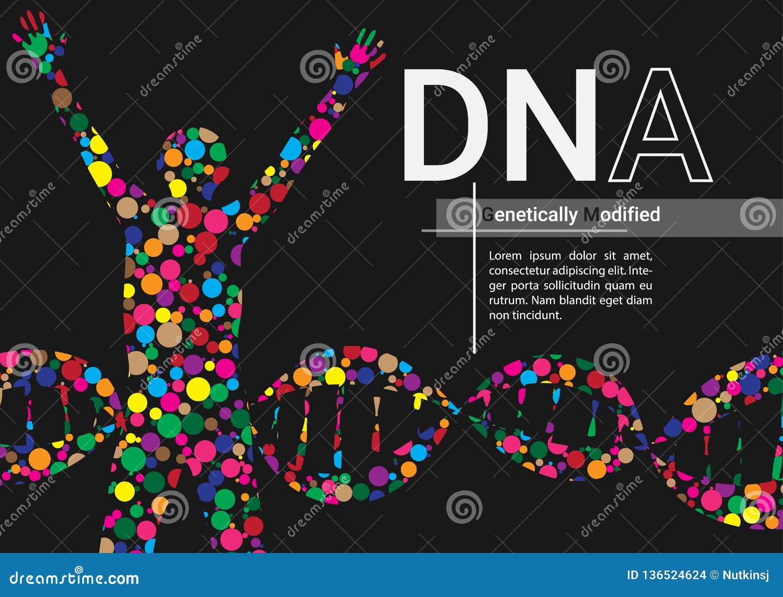 Genetically Modified for Science Book Cover Stock Vector - Illustration ...
