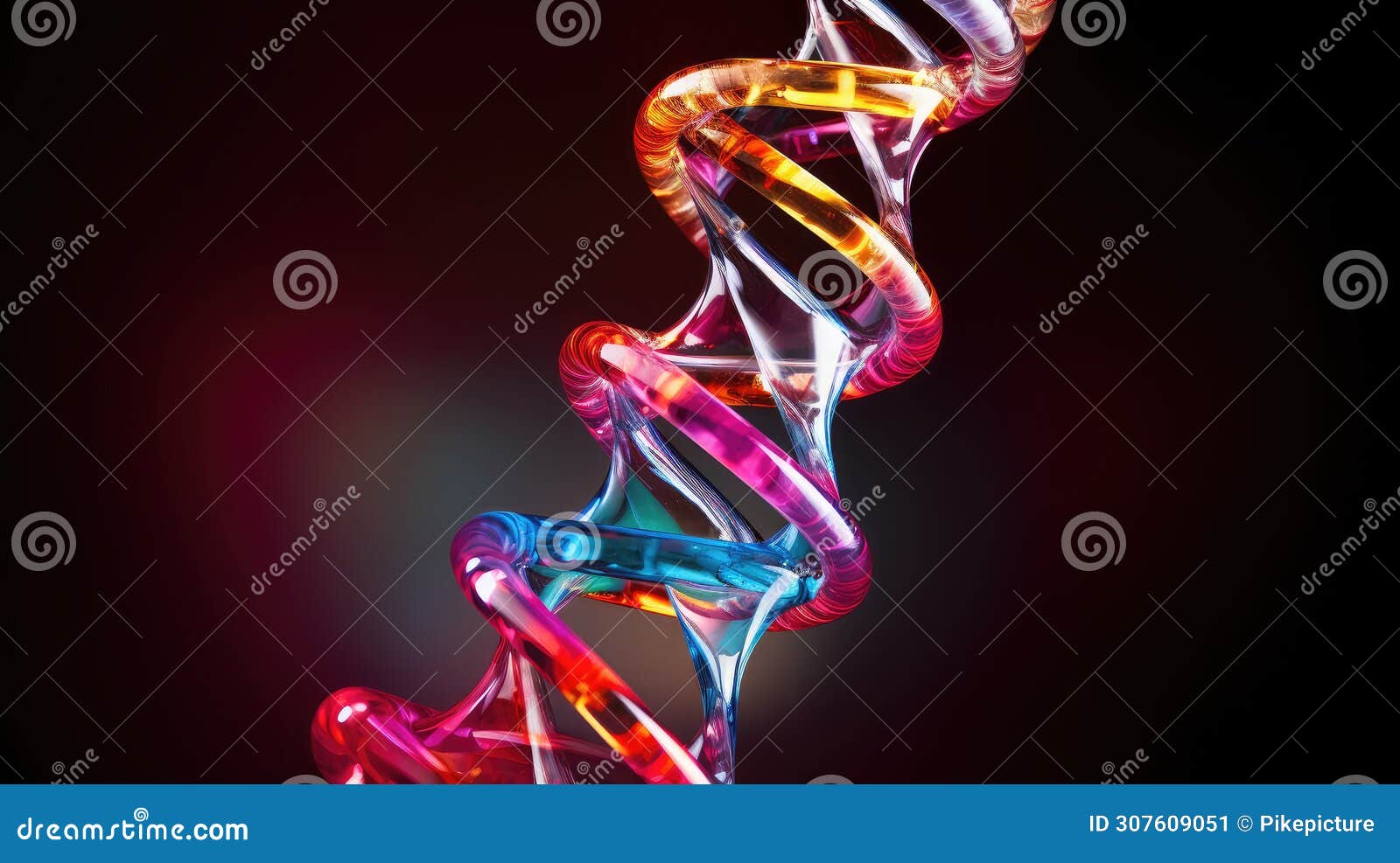 DNA Structure And Nucleotide Base Cartoon Vector | CartoonDealer.com ...