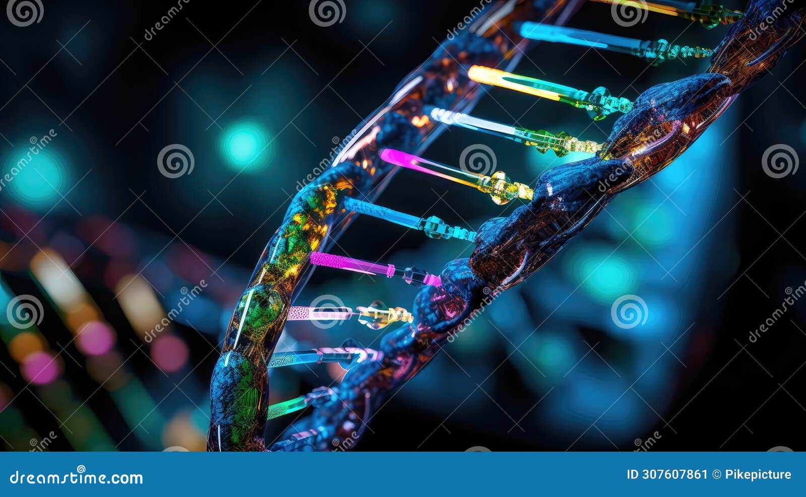 Genetics dna spring stock illustration. Illustration of expression ...