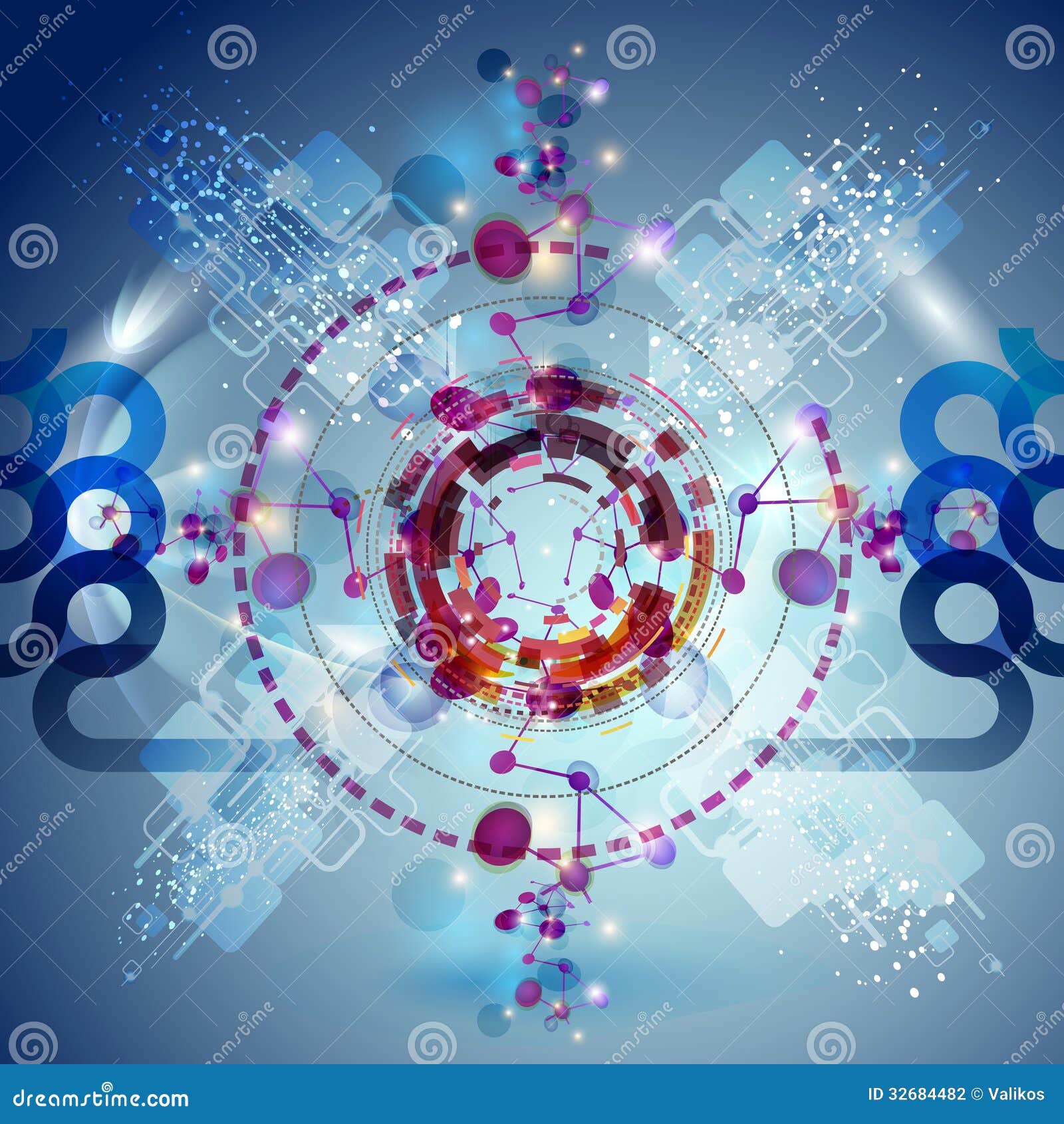 Genetics stock vector. Illustration of cloning, atoms - 32684482