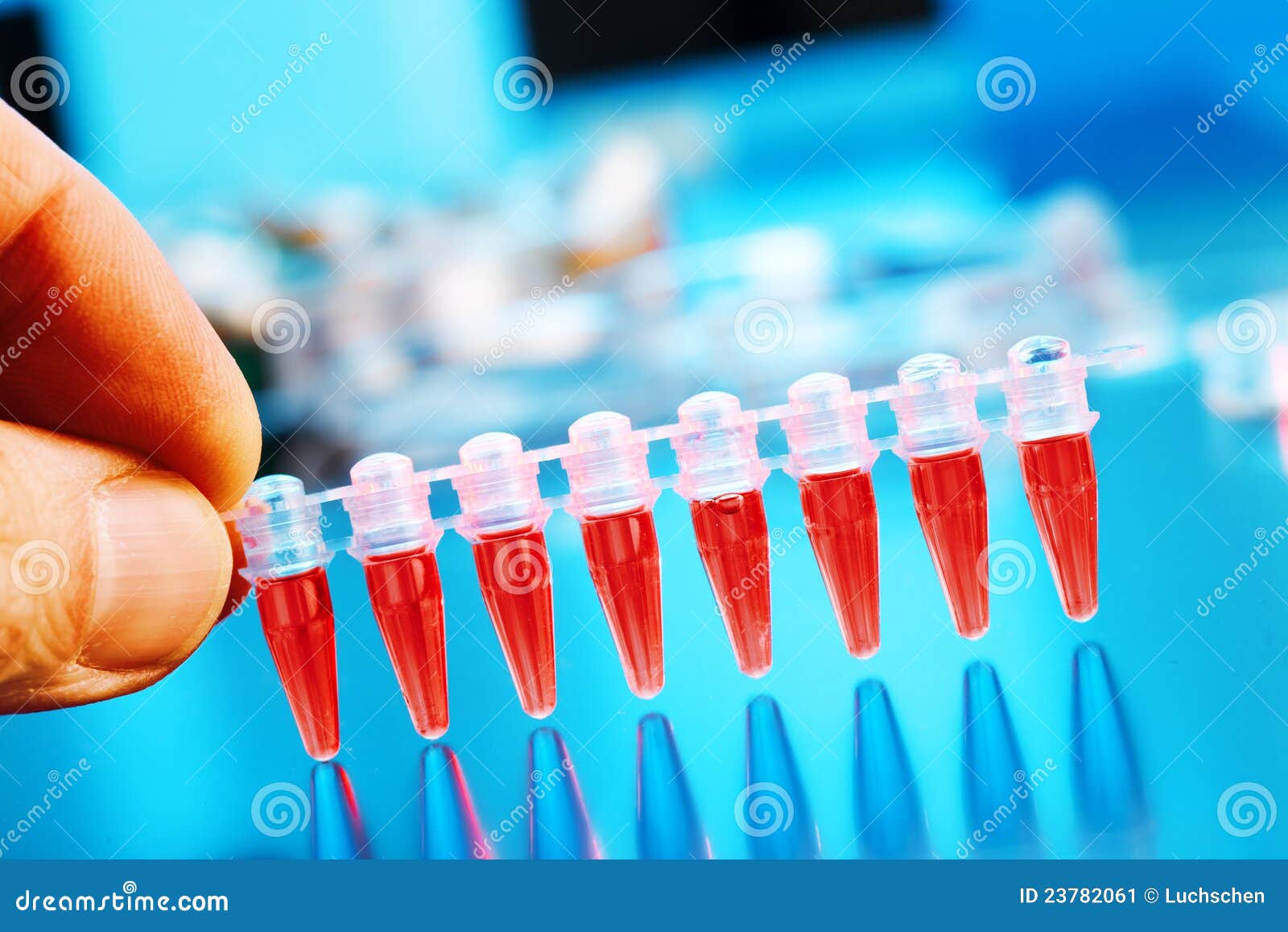 Genetics Microtubes stock image. Image of transgene, strip - 23782061