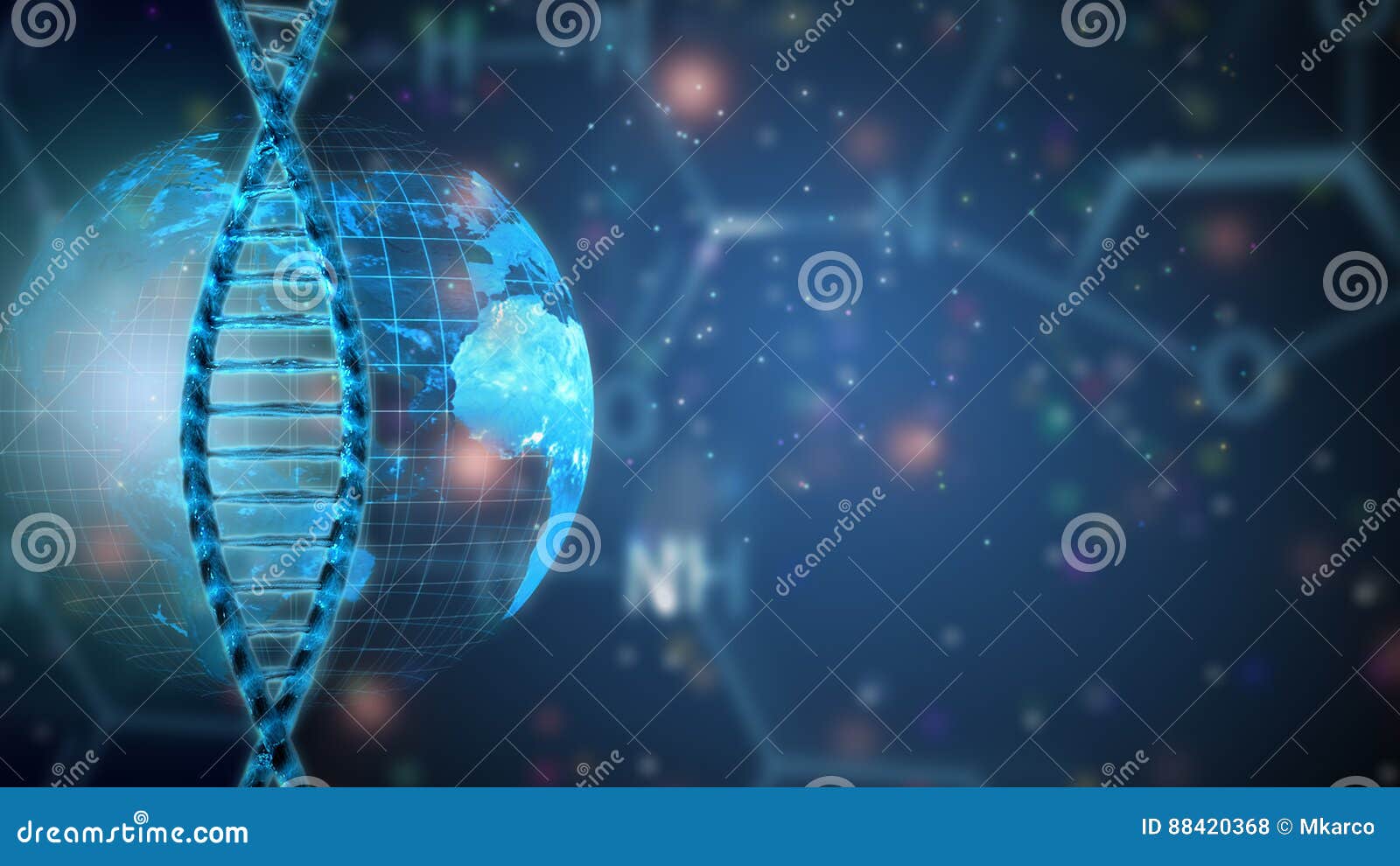 Genetics Research Scientist Vector Illustration Graphic | CartoonDealer ...