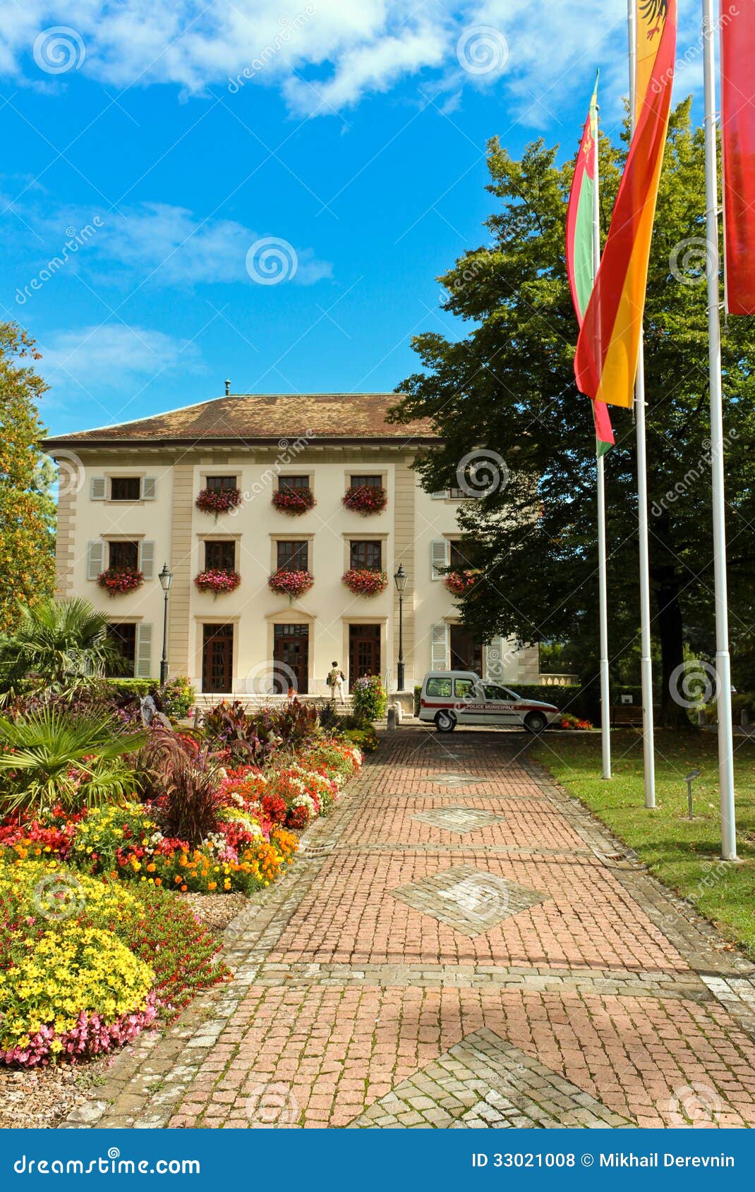 Geneva City Hall stock photo. Image of mansion, switzerland - 33021008