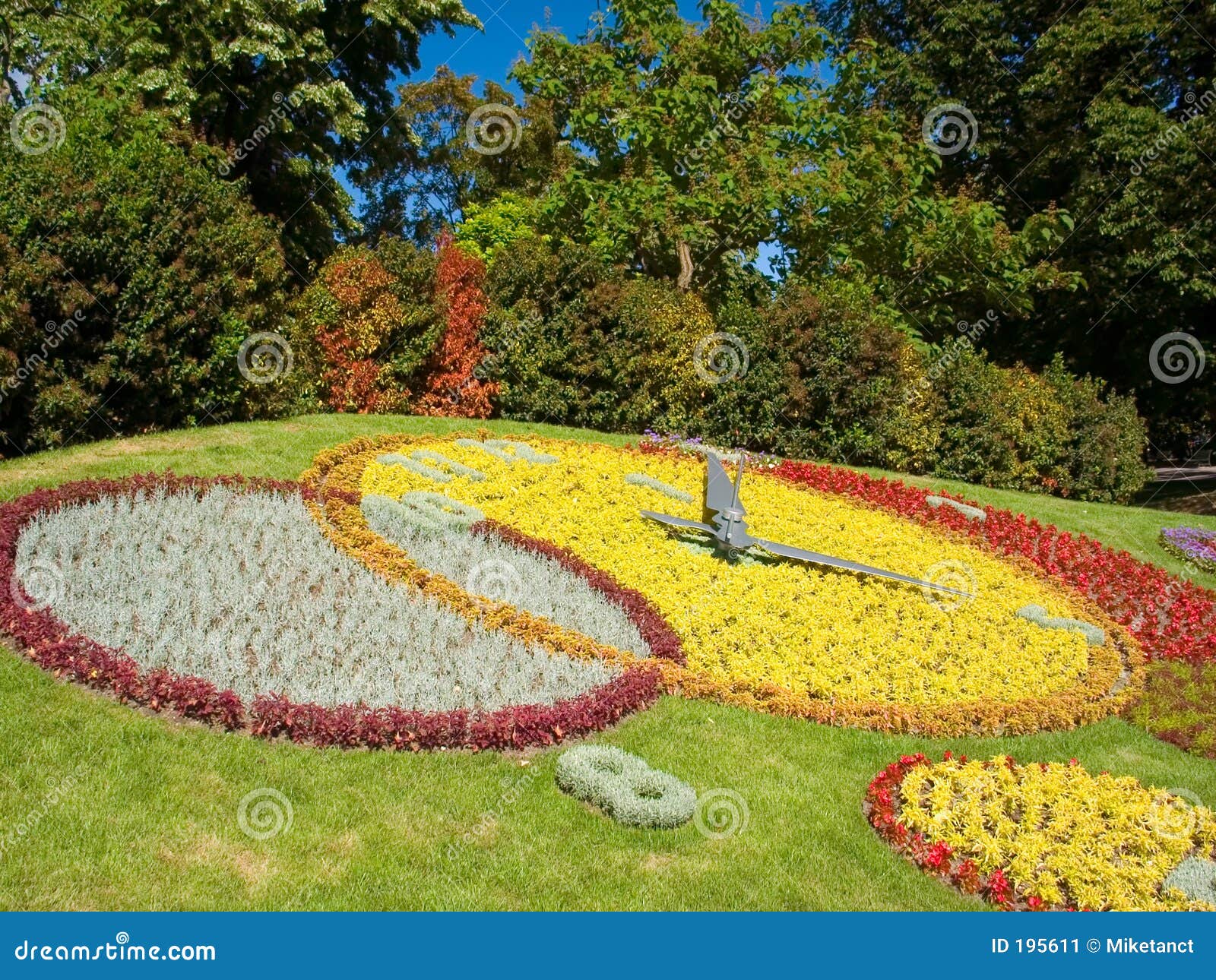 Geneva Flower Clock stock image. Image of tour, colours - 195611