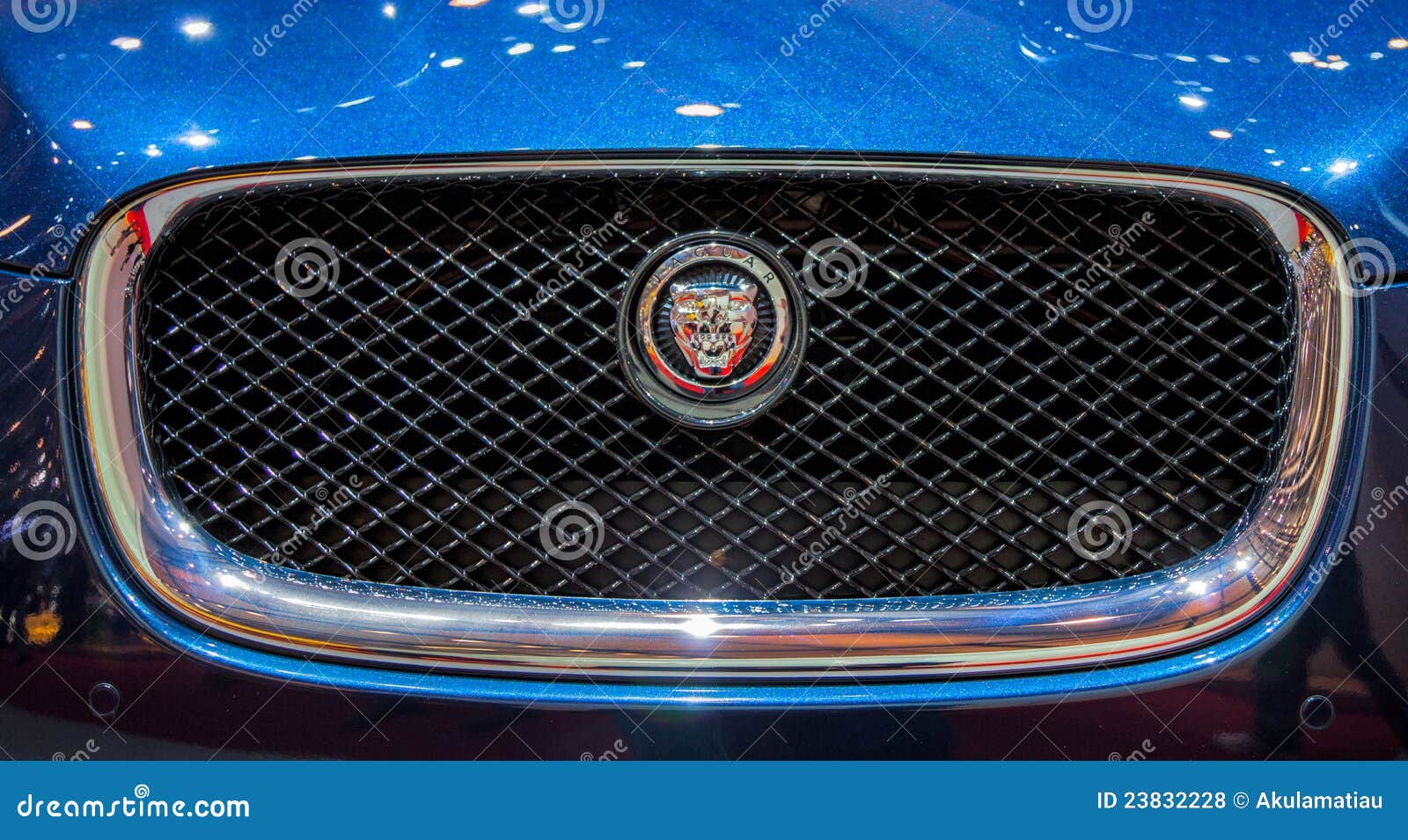 Geneva Motorshow 2012 - Jaguar Front Grill Editorial Stock Photo ...