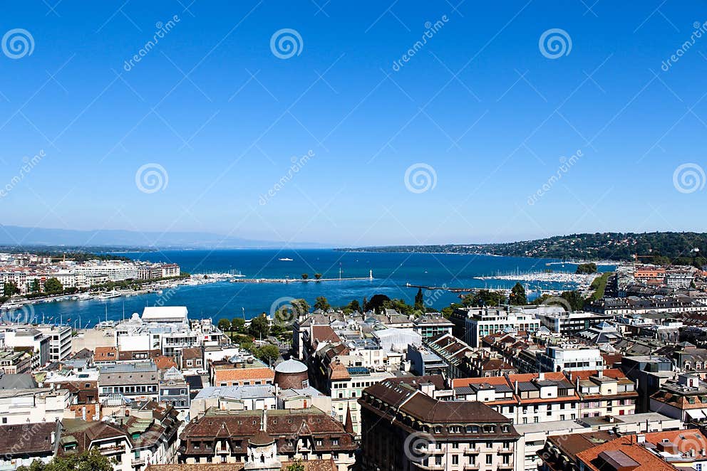 Geneva stock image. Image of town, luxury, suburb, architecture - 32285401