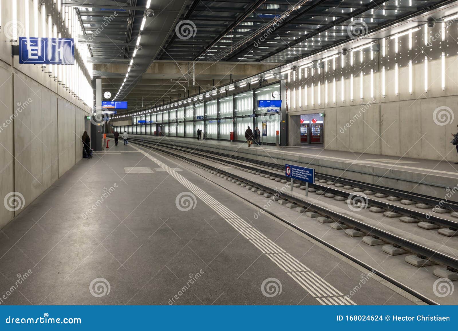 Geneva a Station of the Leman Express Editorial Stock Image - Image of ...