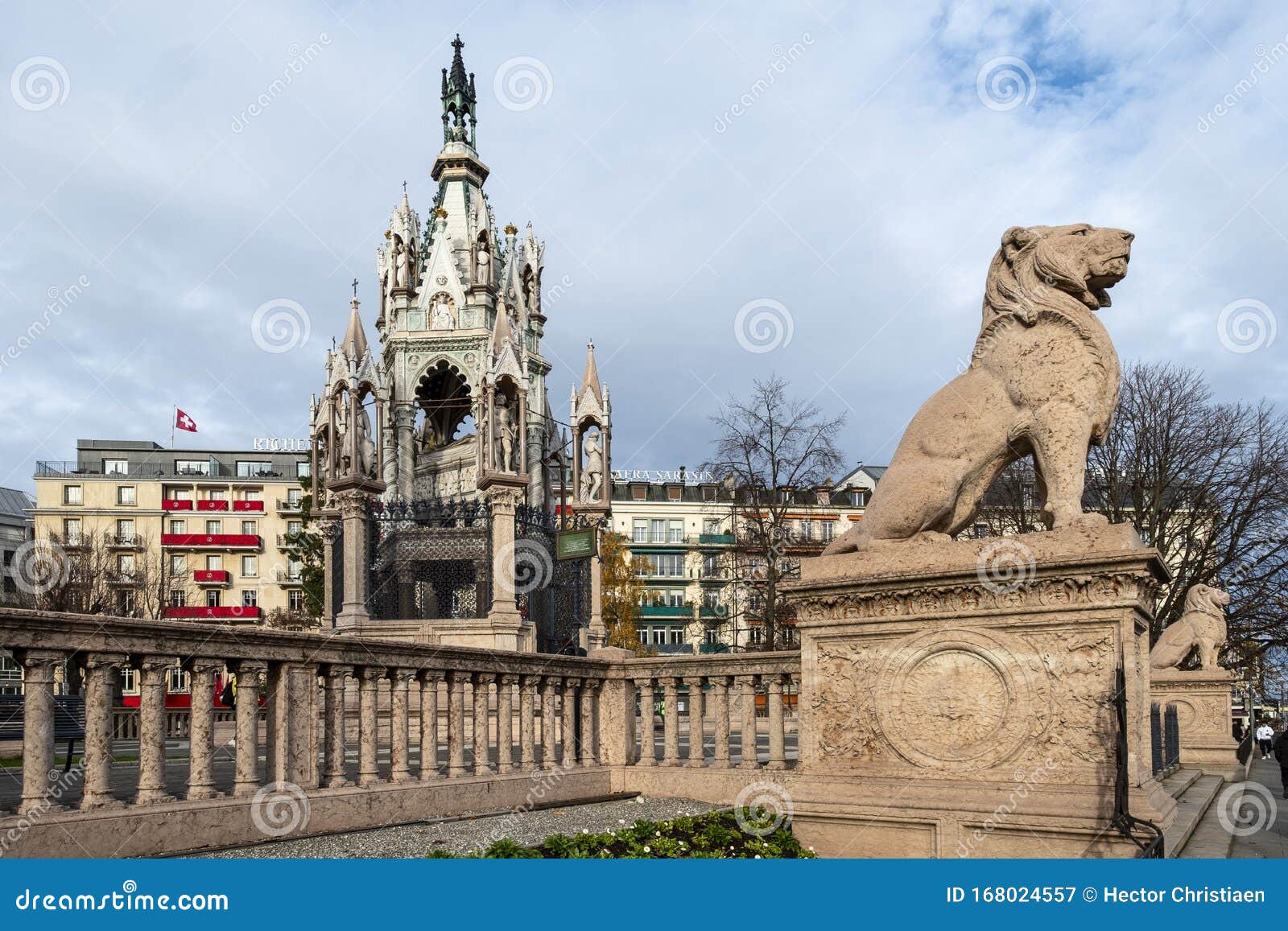 Geneva / Switzerland Brunswick Monument Stock Image - Image of horse ...