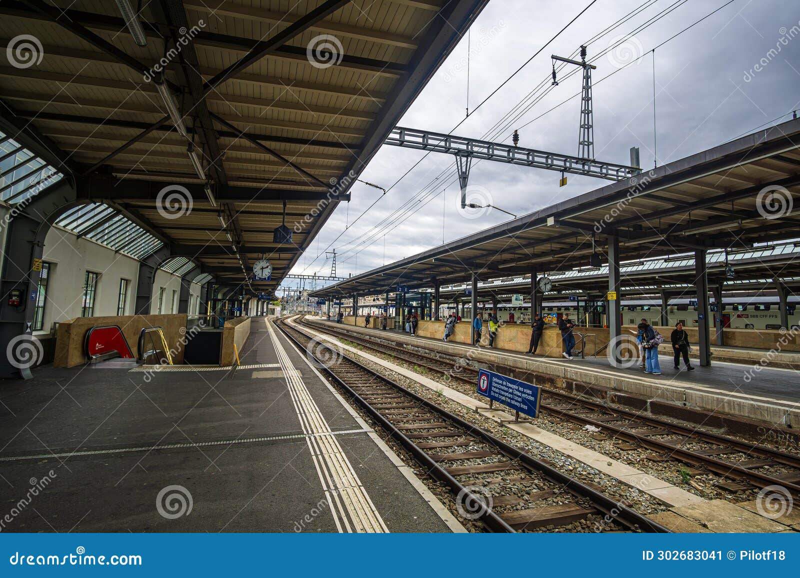 Geneva, Switzerland - September 8 2023: Geneve Cornavin Railway Station ...