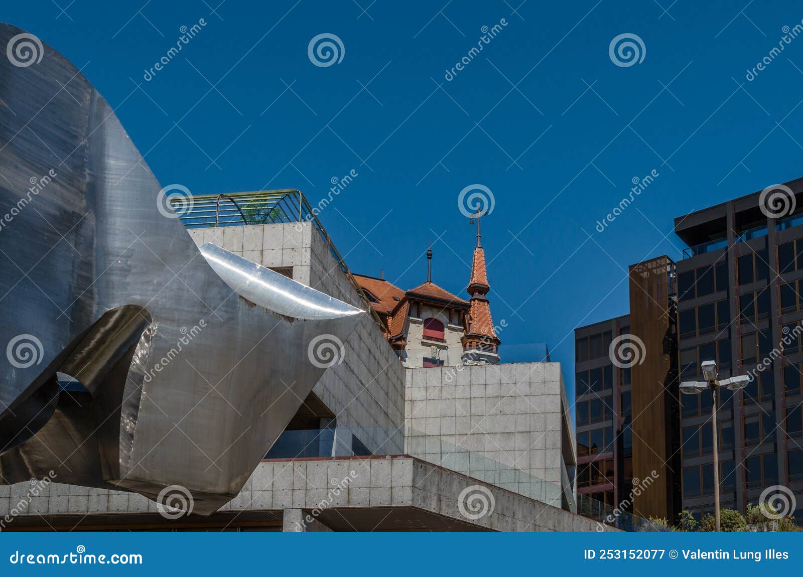 Old and Modern Architecture in Geneva, Switzerland Editorial ...