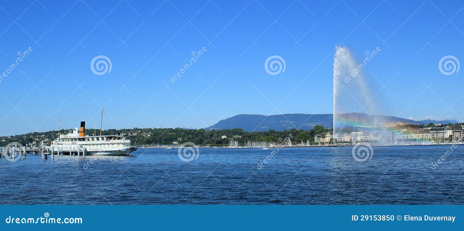 Geneva View on the Lake, Switzerland Stock Photo - Image of cityscape ...