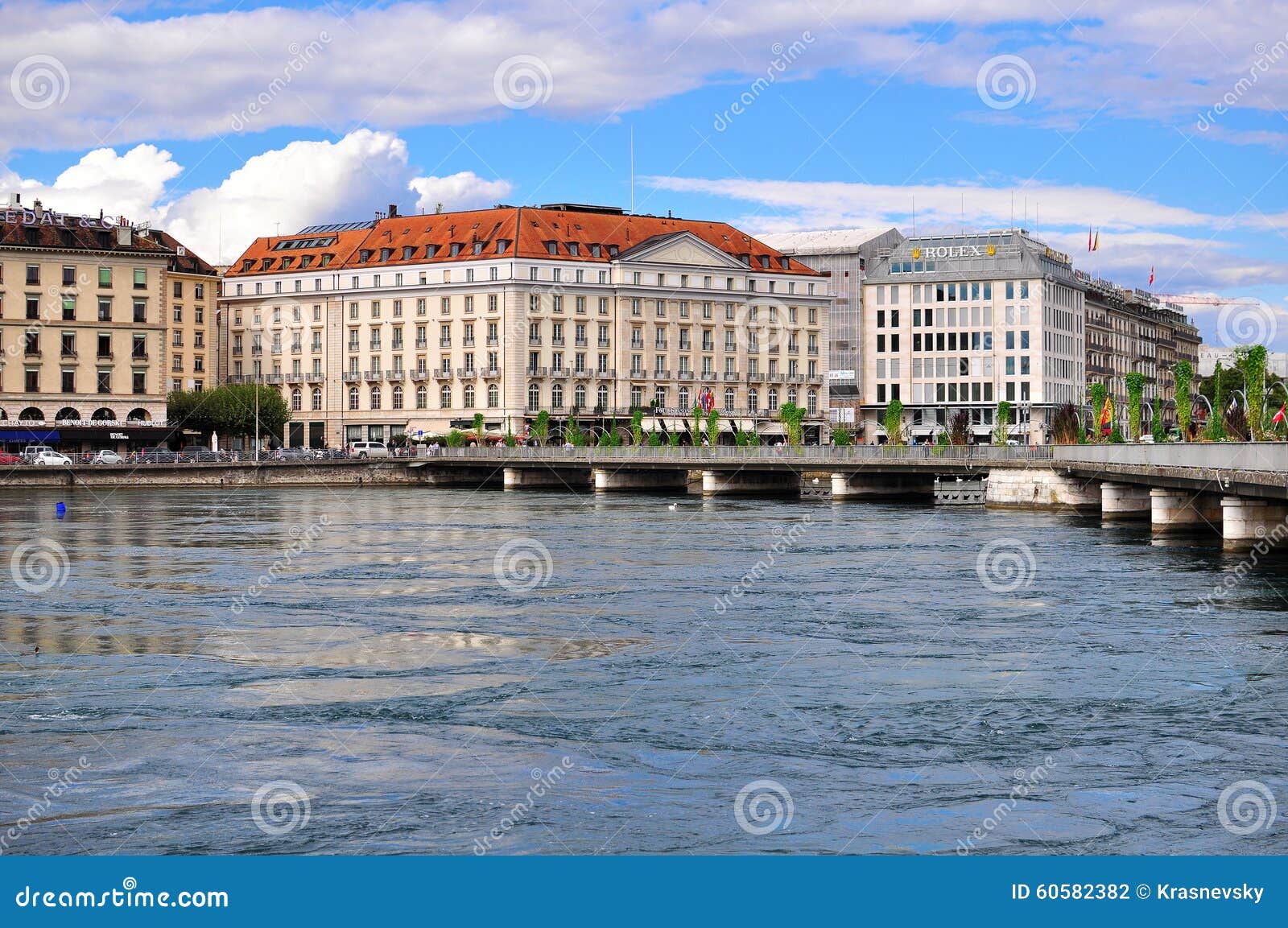 Genewa, Szwajcaria fotografia editorial. Obraz złożonej z port - 60582382