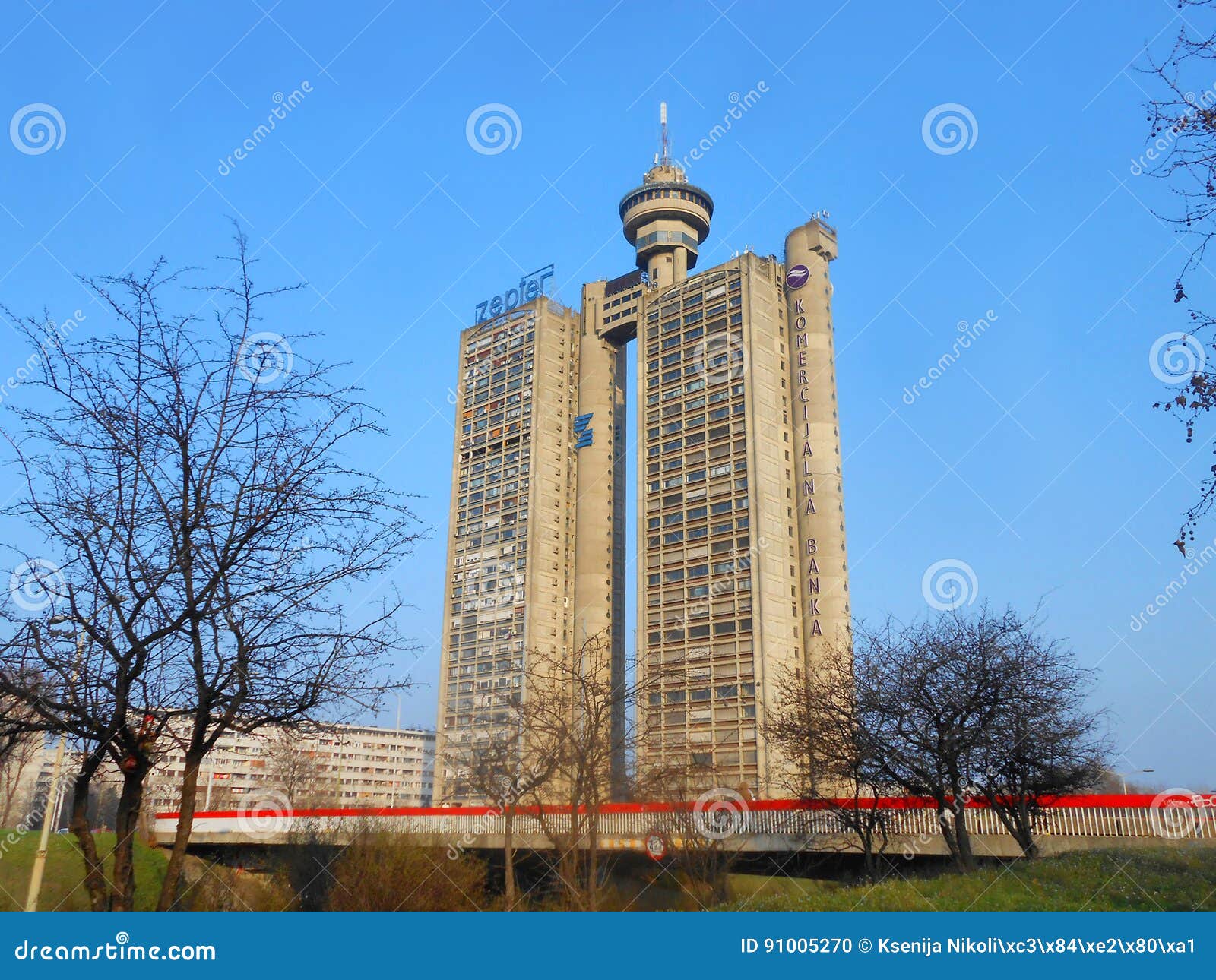 Genex tower editorial image. Image of cloud, nature, fence - 91005270