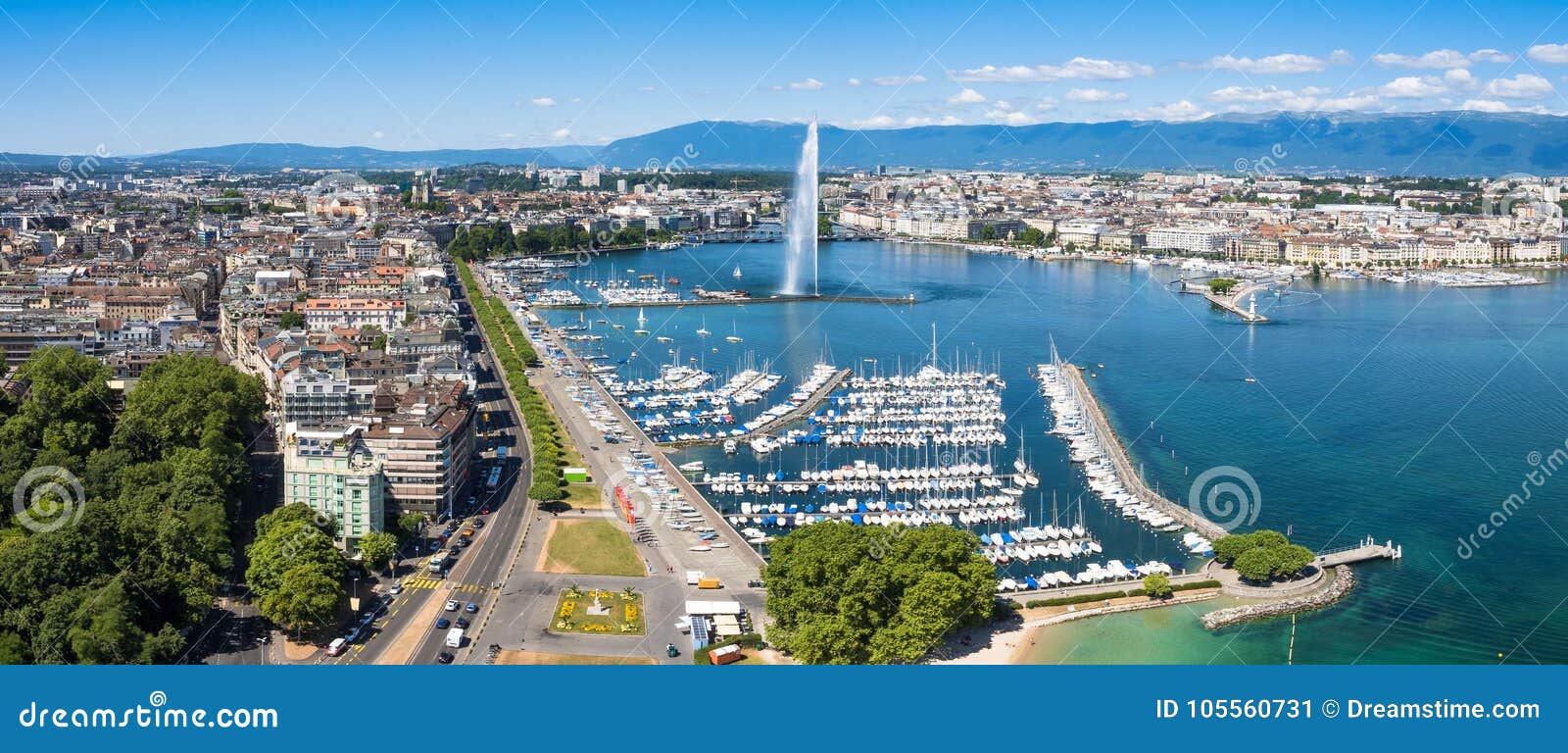 Genf fotografering för bildbyråer. Bild av trevligt - 105560731