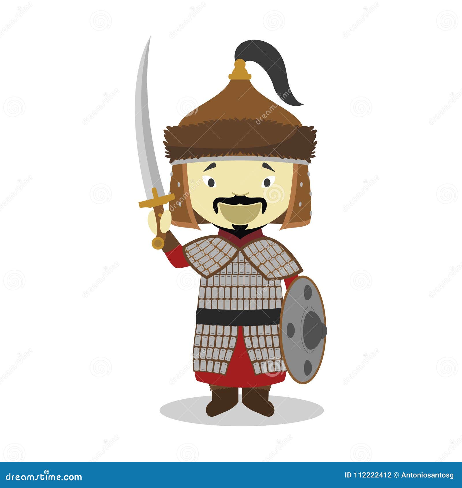 Genghis Khan Vector Illustration | CartoonDealer.com #34424934 Genghis Khan Vector Illustration | CartoonDealer.com #34424934