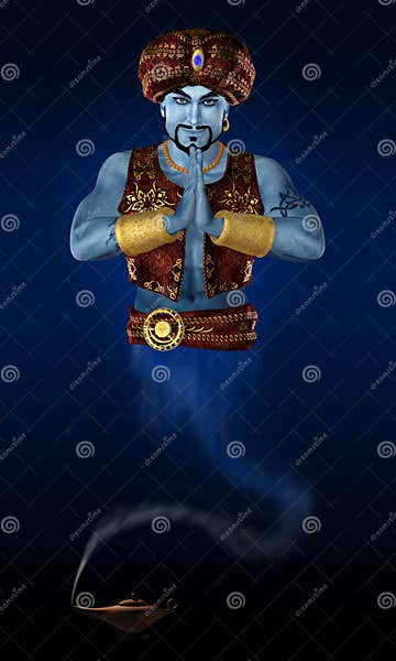 Genie. stock illustration. Illustration of arabic, jinn - 4790300