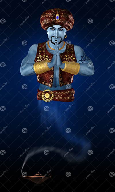 Genie. stock illustration. Illustration of arabic, jinn - 4790300