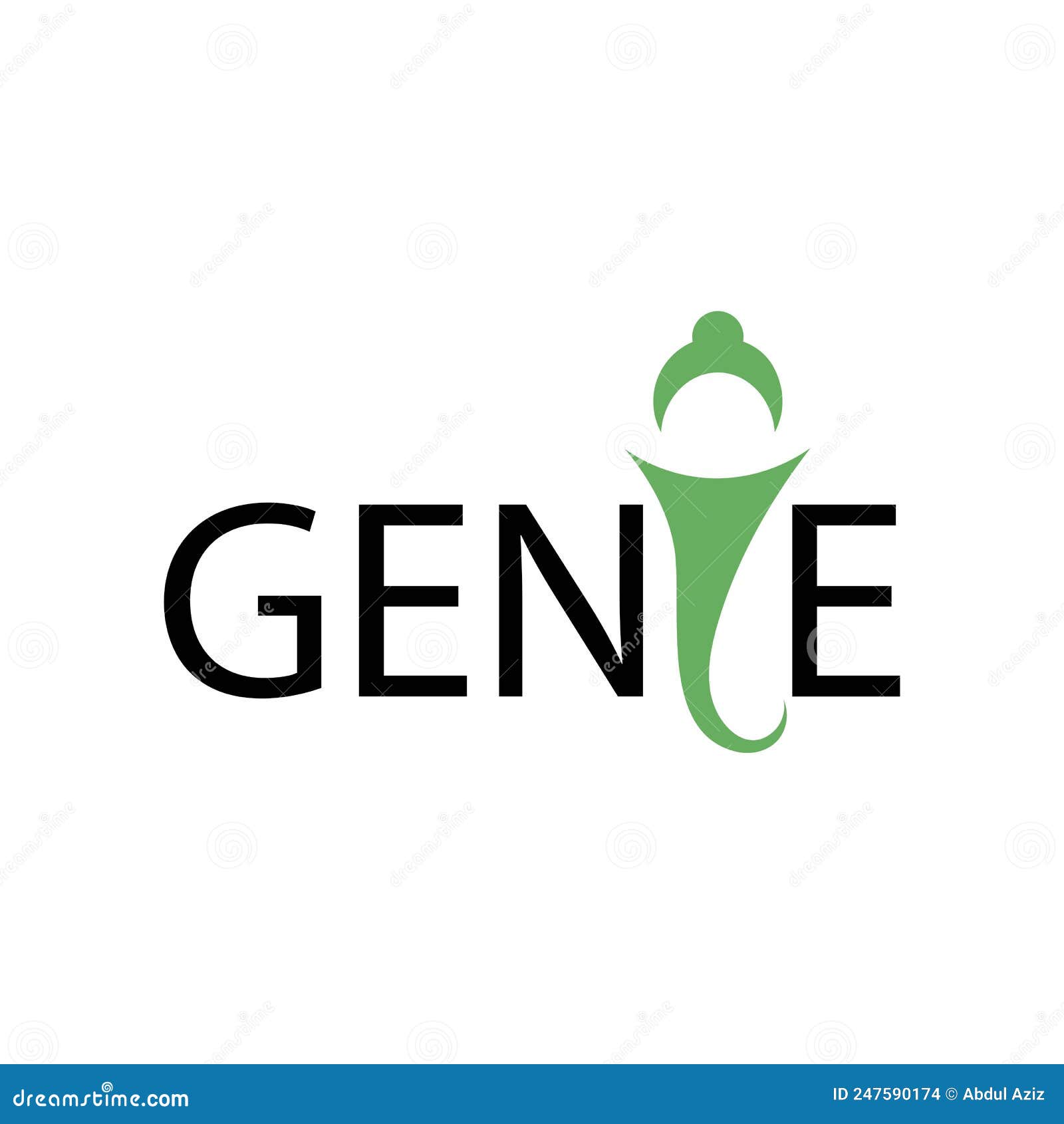 Genie Icon Logo Free Vector Stock Vector - Illustration of logo, arabic ...
