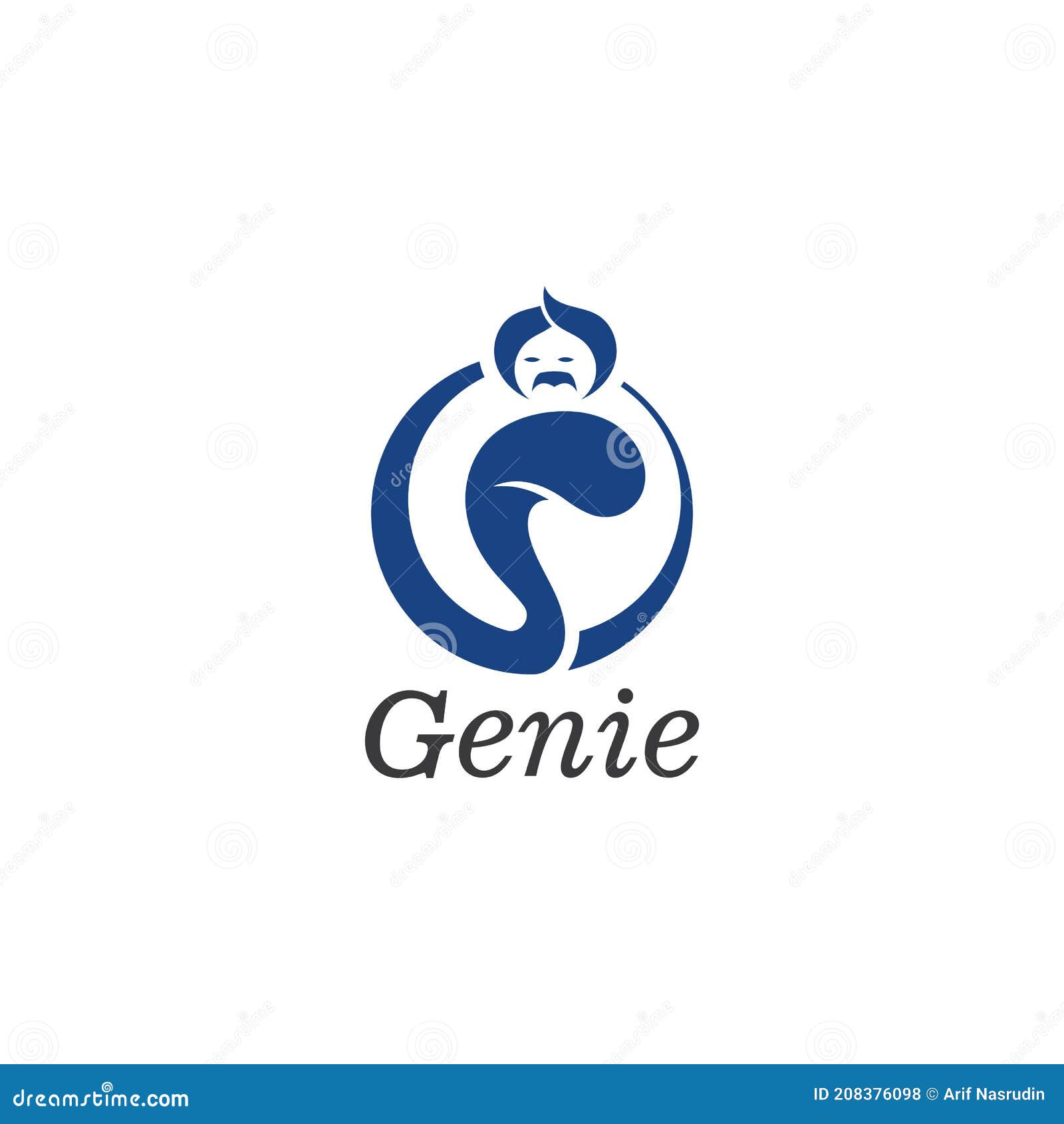 Genie Logo Image Template Illustration Vector Design Stock Illustration ...