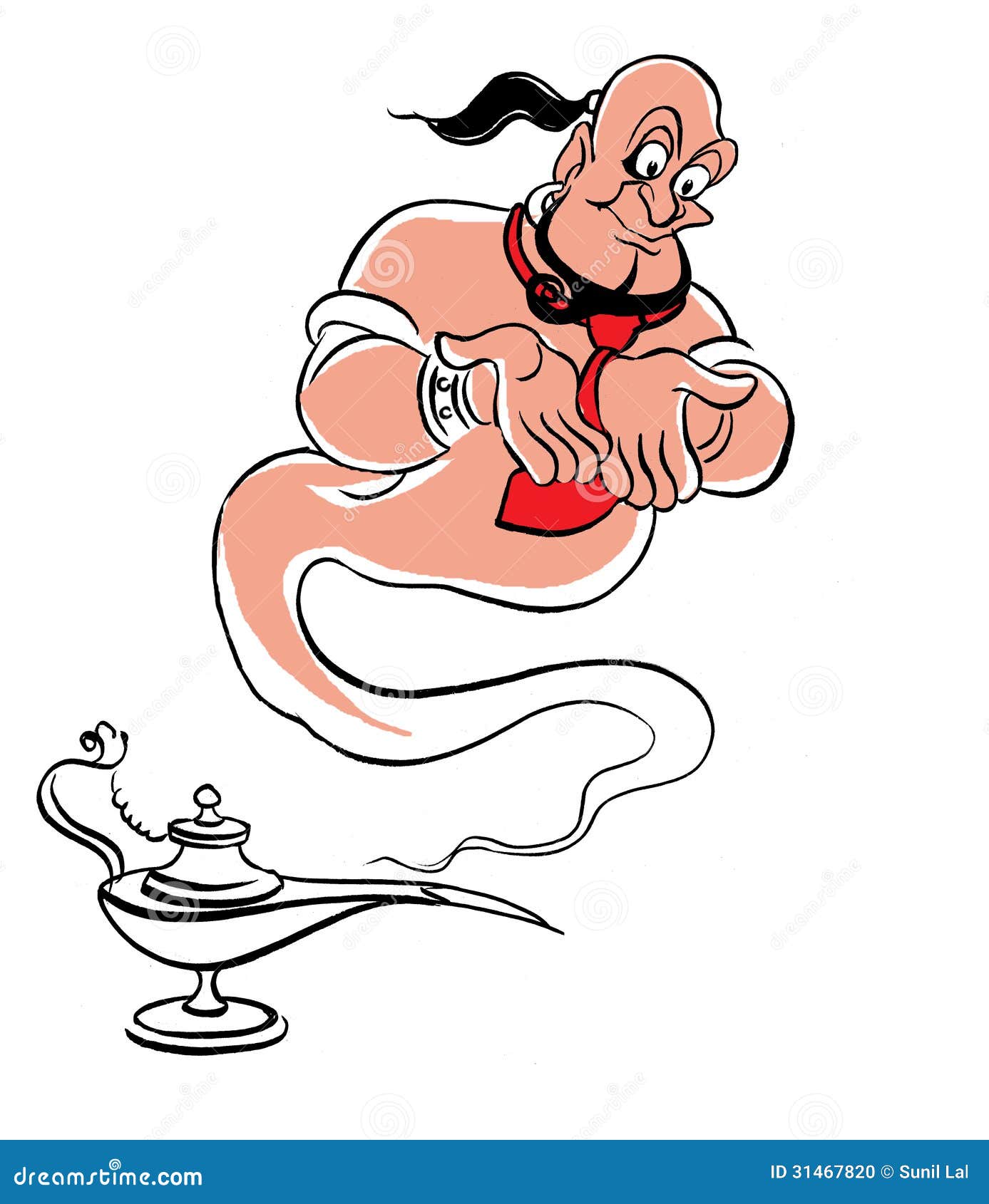 Genie Happy Emoji. Magic Ghost Laughs Emotion. Arabic Magic Spirit ...